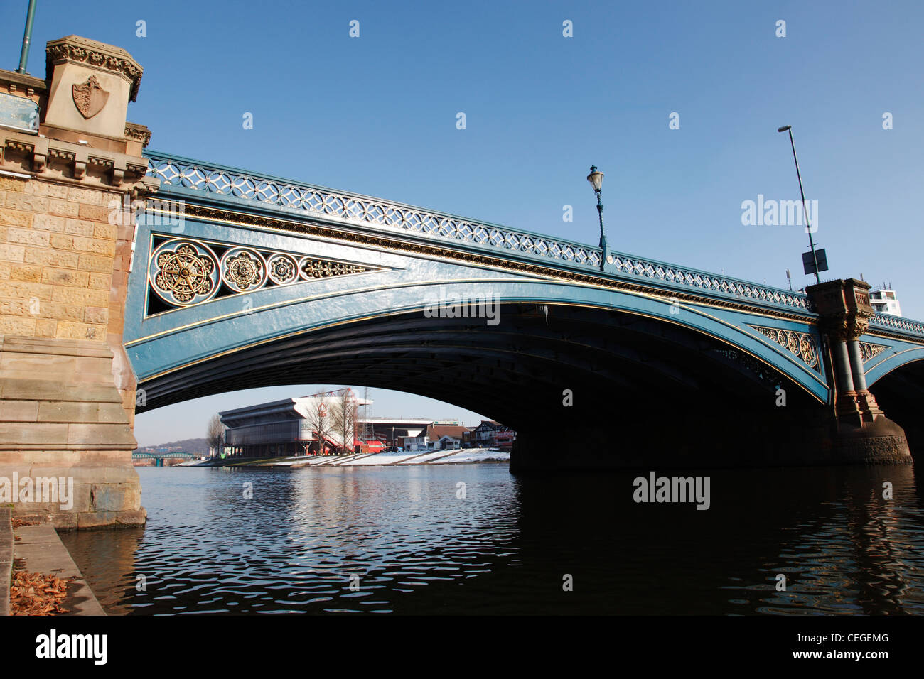 Trent Bridge, The River Trent & Nottingham Forest football ground ...