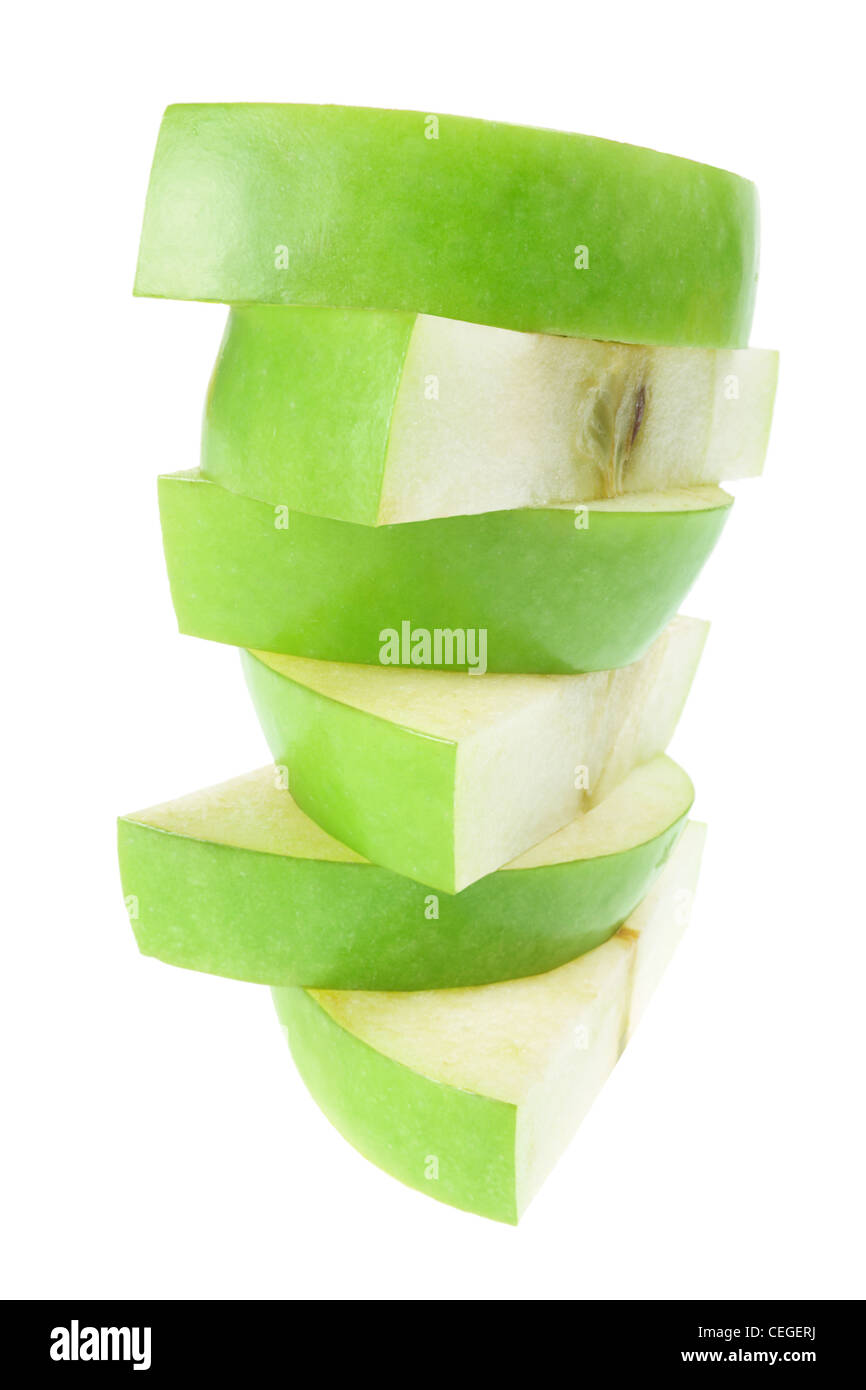 Stack of Apple Slices Stock Photo - Alamy