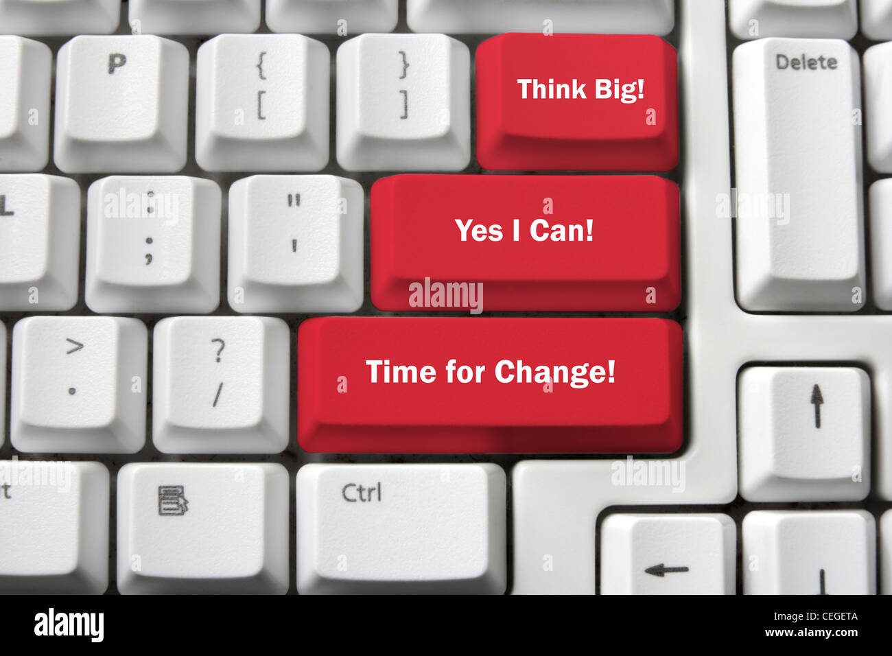 Computer Keyboard with Motivation Concepts Stock Photo - Alamy