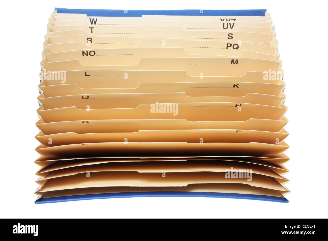 Alphabetical filing hi-res stock photography and images - Alamy