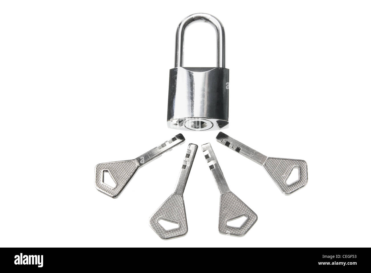 Padlock and Keys Stock Photo - Alamy