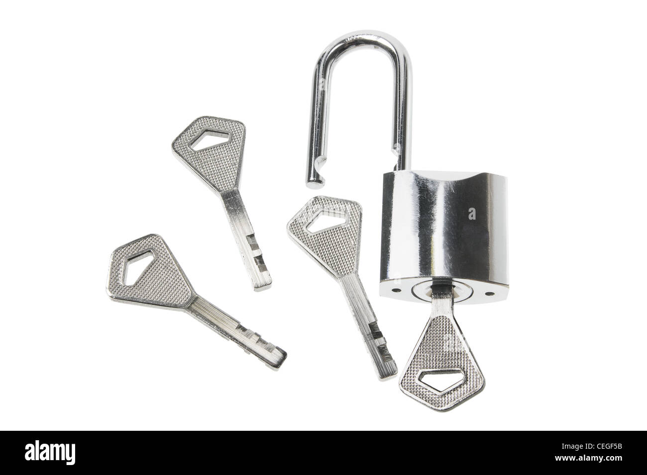 Padlock and Keys Stock Photo - Alamy