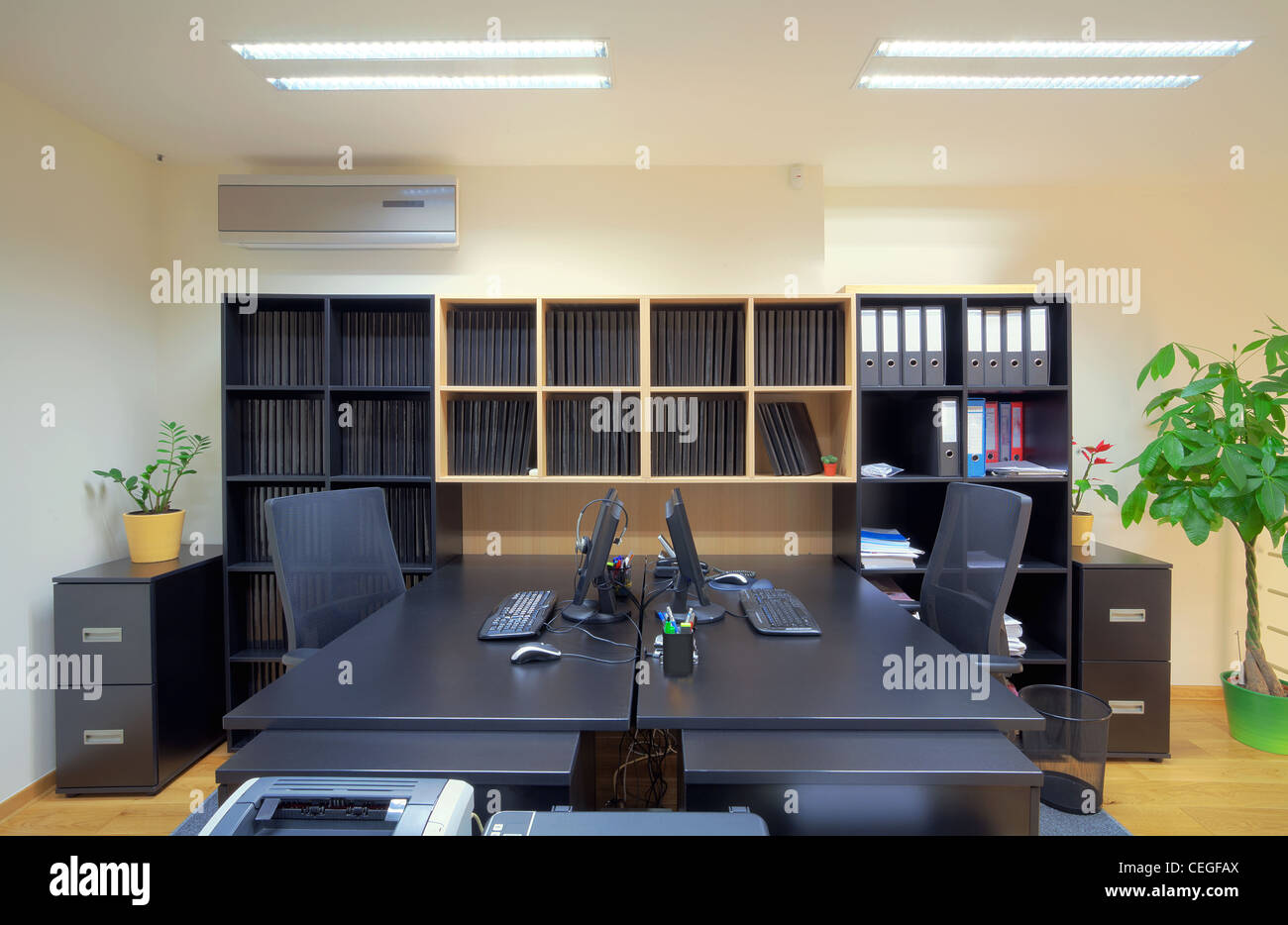 Interior of an office, modern and simple design Stock Photo - Alamy