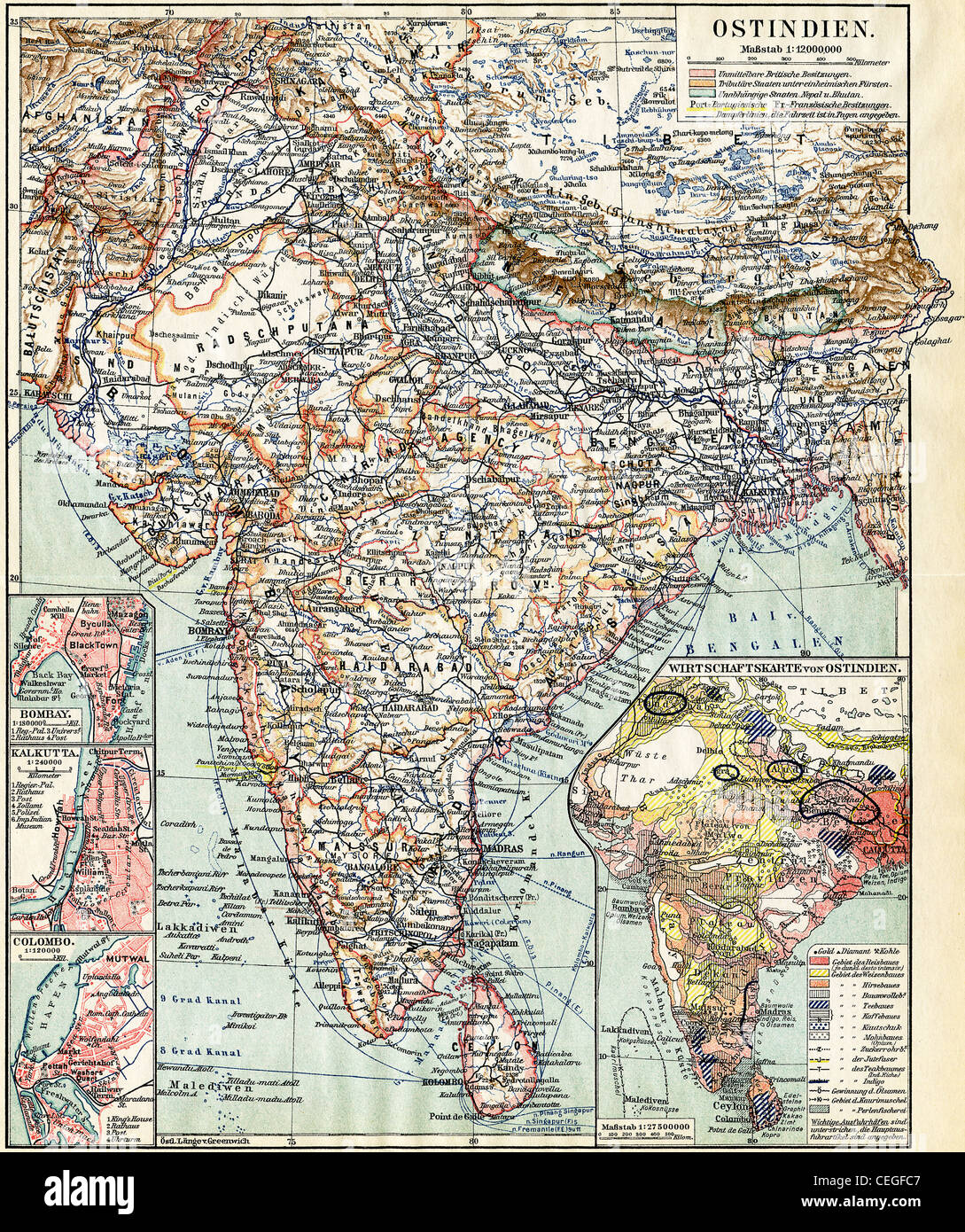 Map hindustan hindustan india hi-res stock photography and images - Alamy