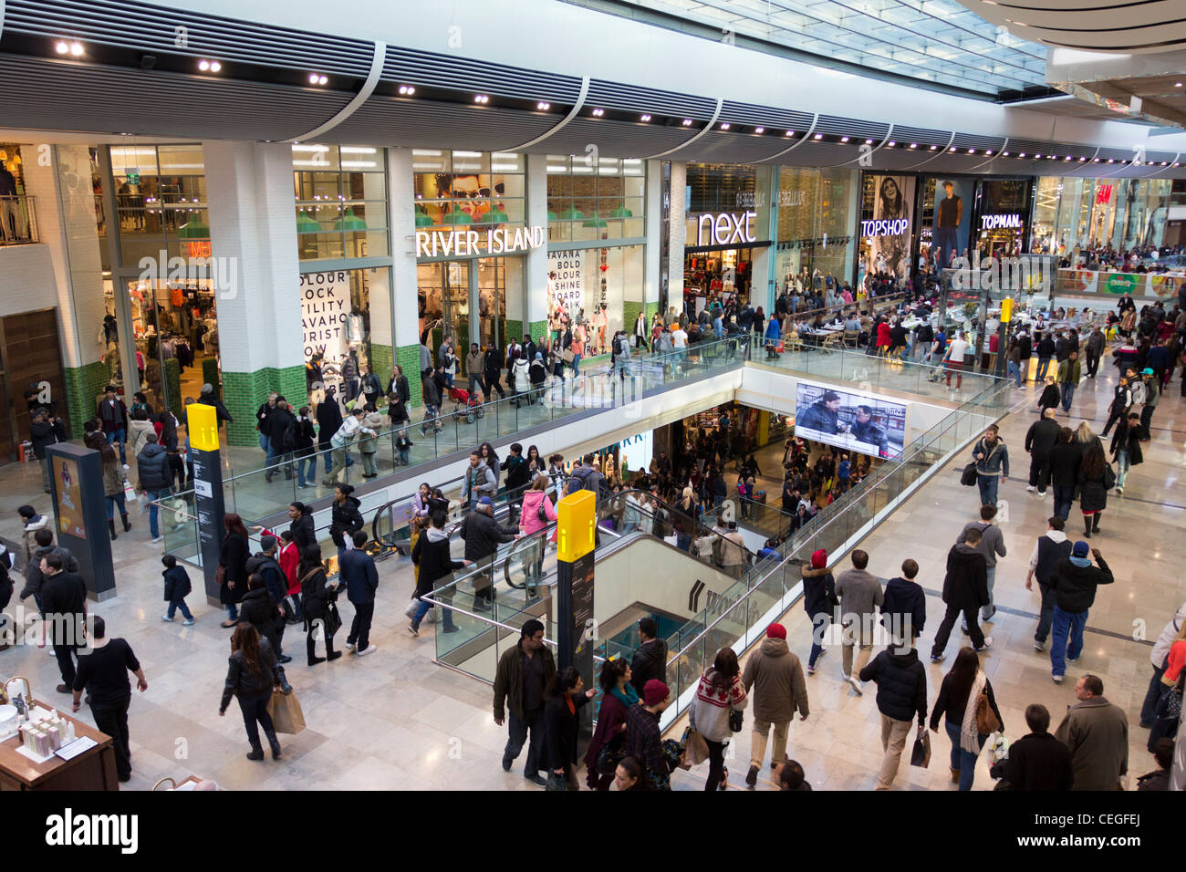 Westfield Stratford City Shopping Centre - Stratford - London Stock ...