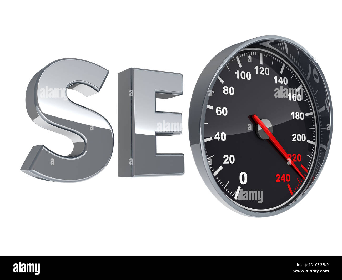 Search engine optimization symbol (done in 3d Stock Photo - Alamy