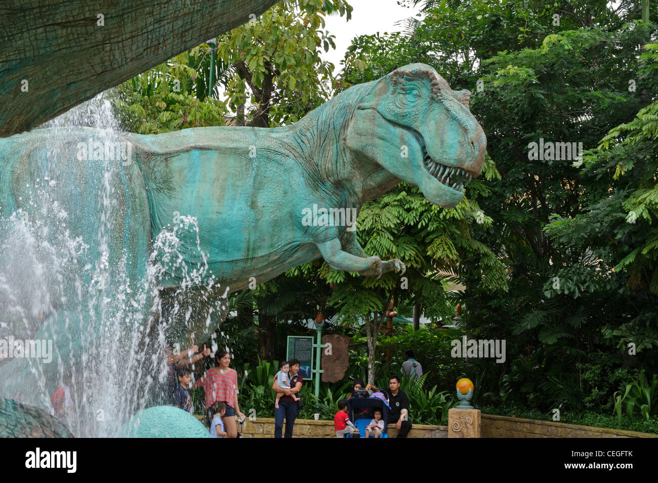 Tyrannosaurus Rex, Jurassic Park, Universal Studios, Singapore Stock ...
