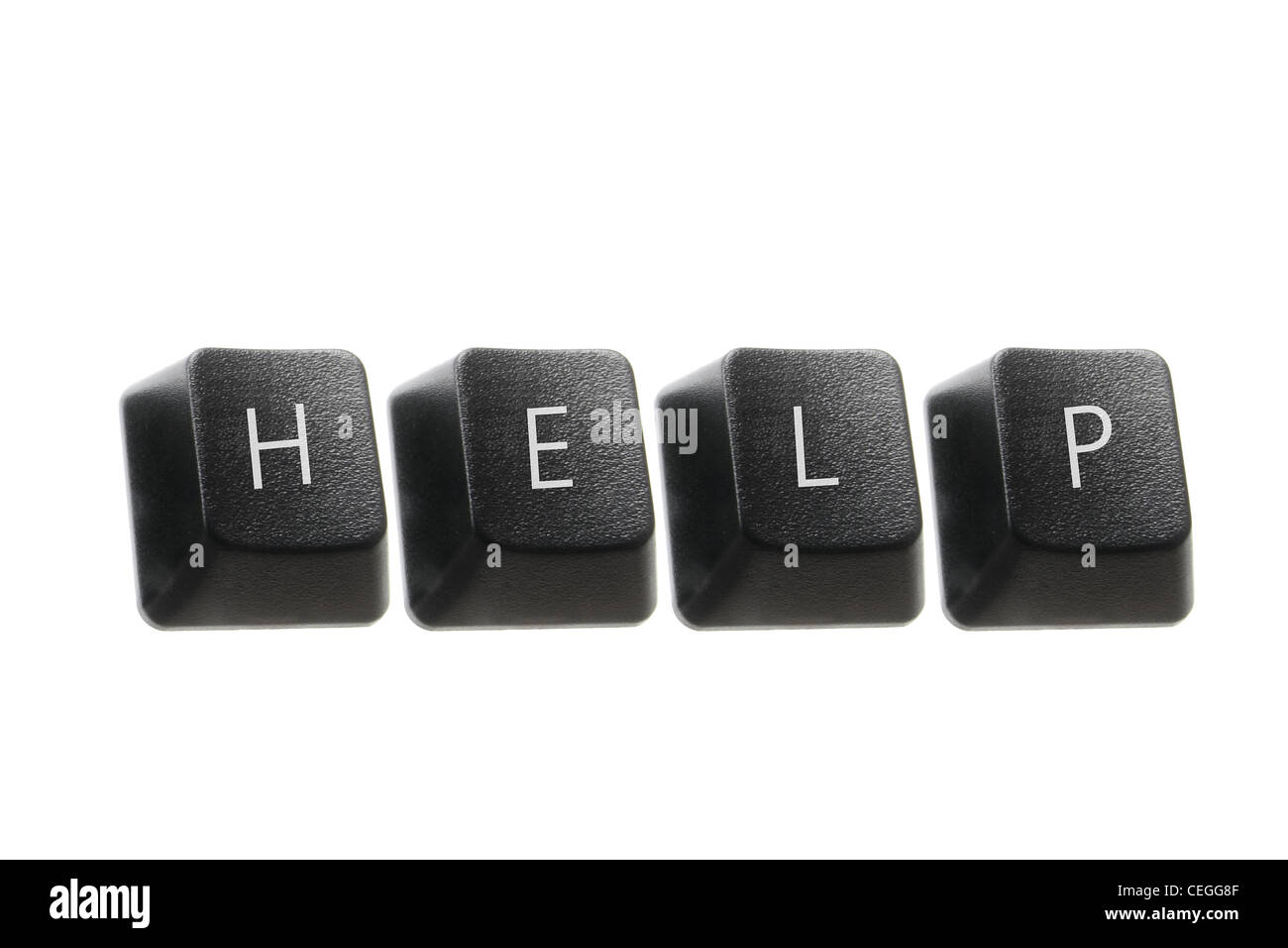 Help Concept with Computer Keys Stock Photo - Alamy