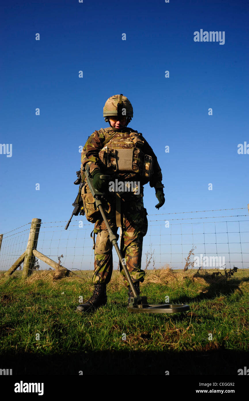 Mine detector british army hi-res stock photography and images - Alamy