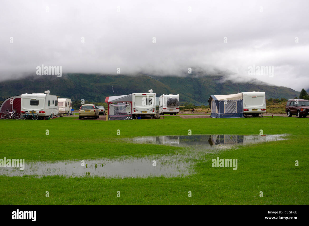 Caravan holiday rain hi-res stock photography and images - Alamy