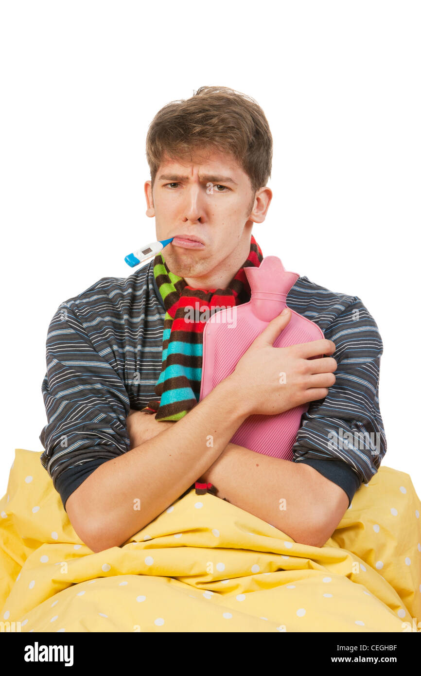 Portrait sick man hot hi-res stock photography and images - Alamy