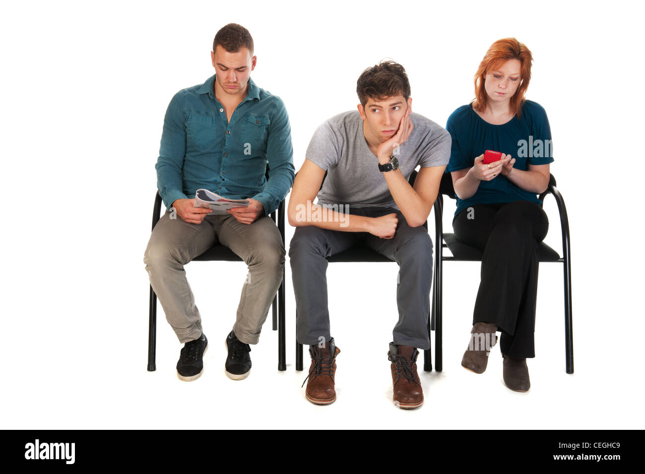 Hospital waiting room busy Cut Out Stock Images & Pictures - Alamy