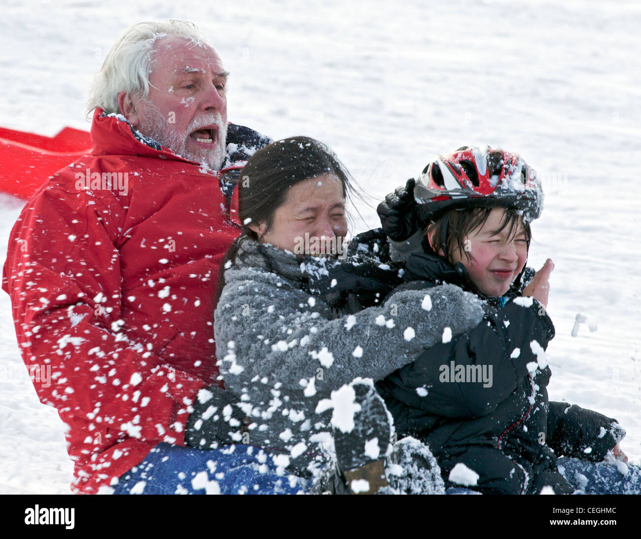 fun in the snow Stock Photo - Alamy