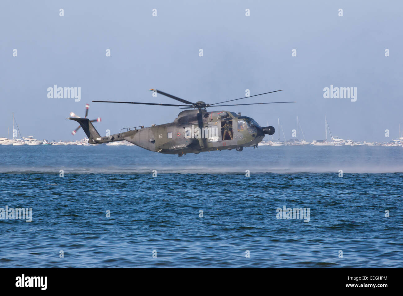 The HH-3F Pelican of the Italian Air Force is a search and rescue (SAR ...