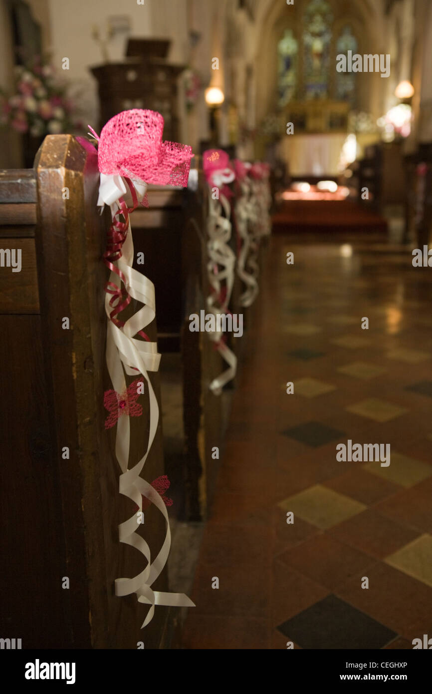 Church aisle in natural light Stock Photo - Alamy