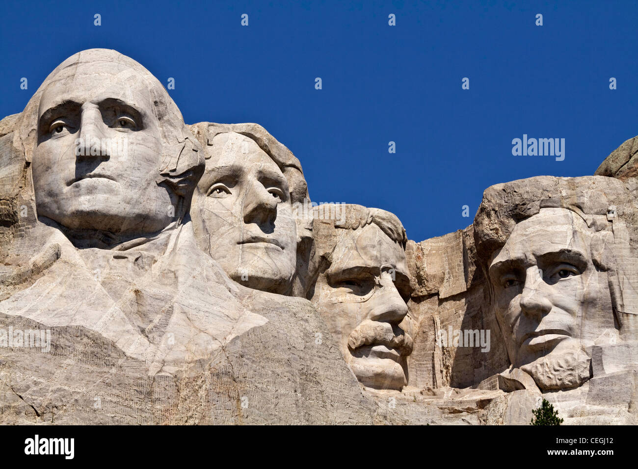 Mount Rushmore American National Memorial Park rock sculpture with US ...
