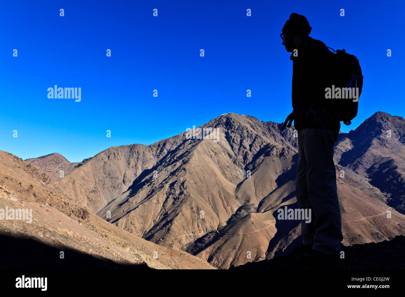 High atlas mountain range in morocco hi-res stock photography and ...