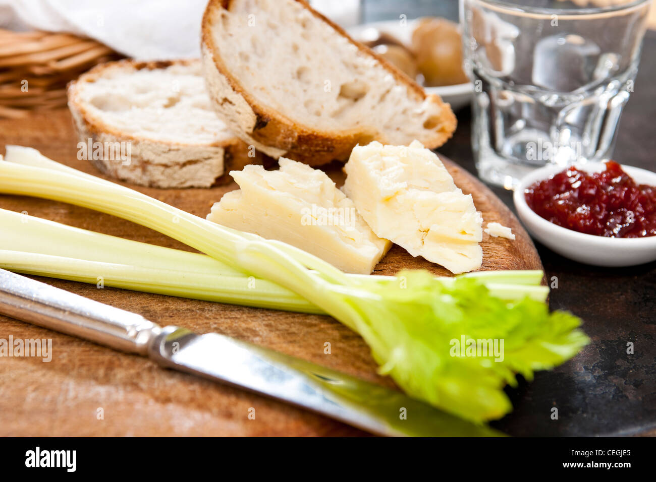 Bread & Cheese Stock Photo - Alamy