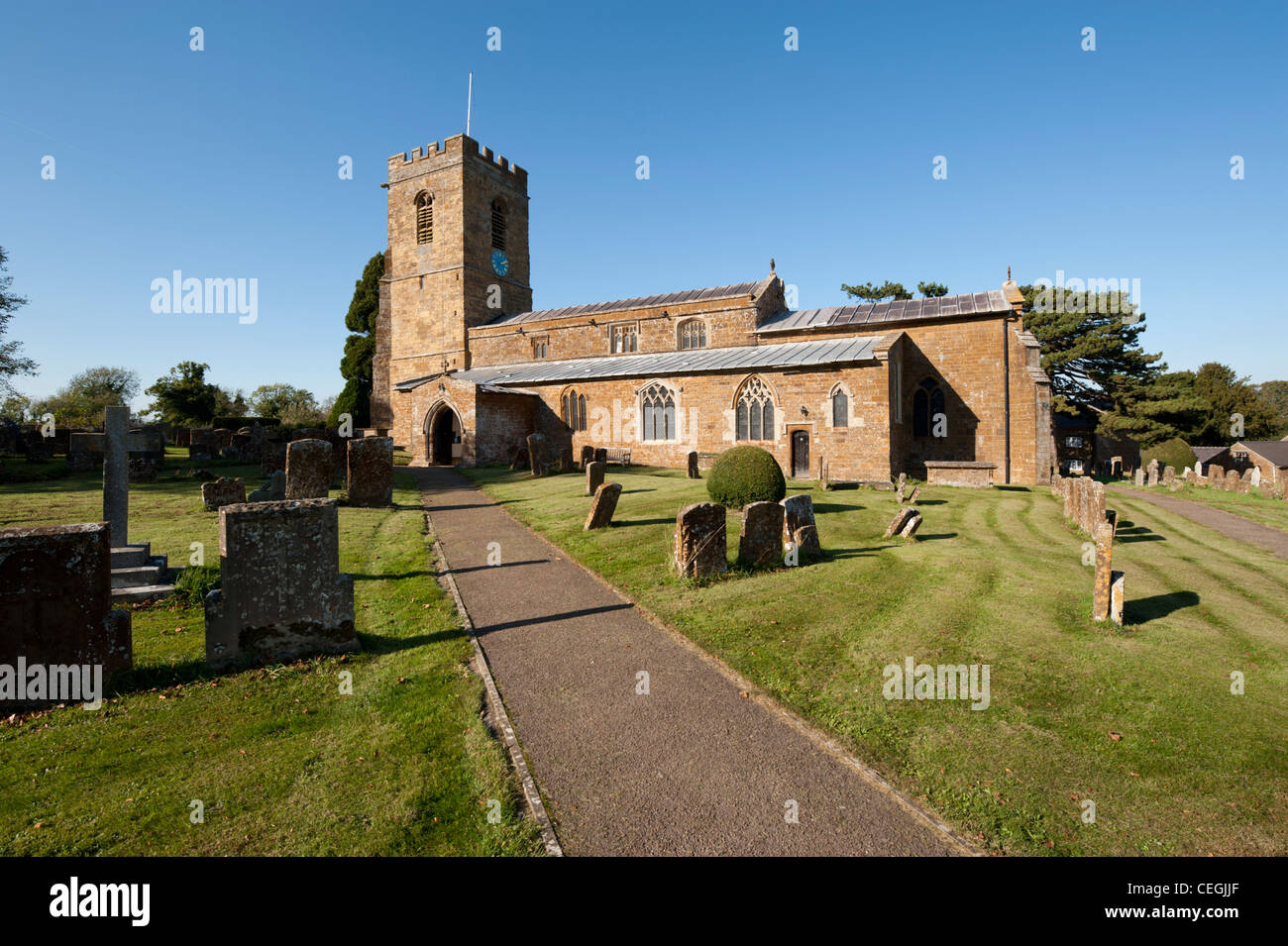 St Mary Magdalene Church, Wardington, Oxfordshire, England, UK Stock ...