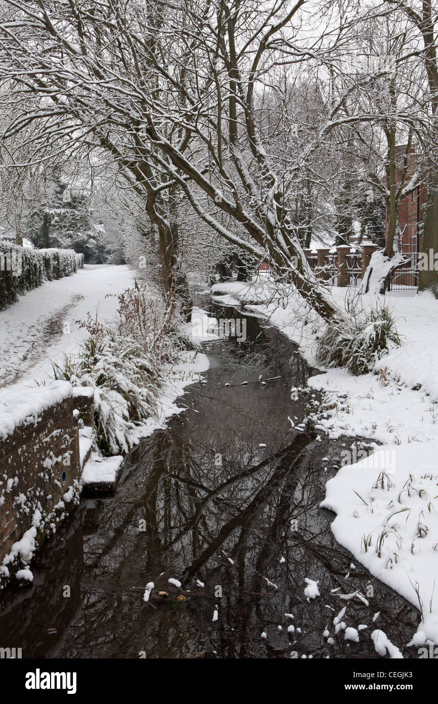 The River Misbourne in winter Stock Photo - Alamy