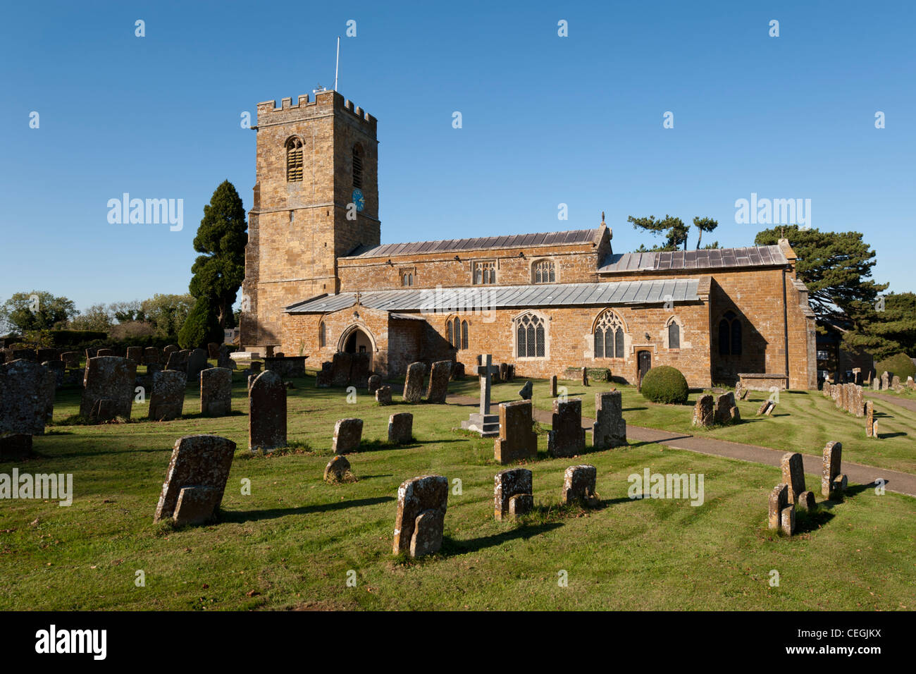 St Mary Magdalene Church, Wardington, Oxfordshire, England, UK Stock ...
