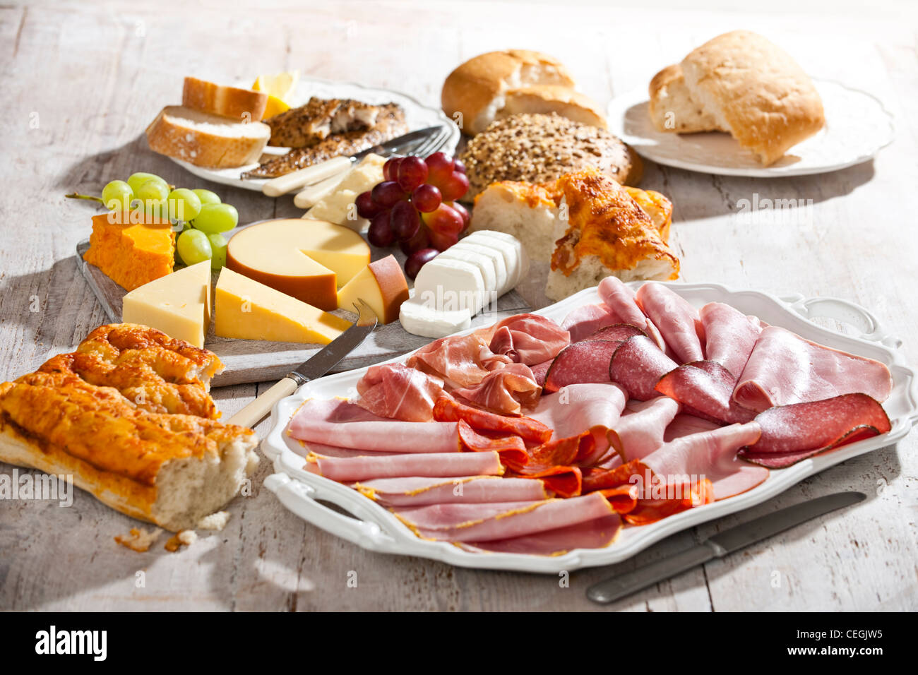 Delicatessen Party Food Selection 2 Stock Photo - Alamy
