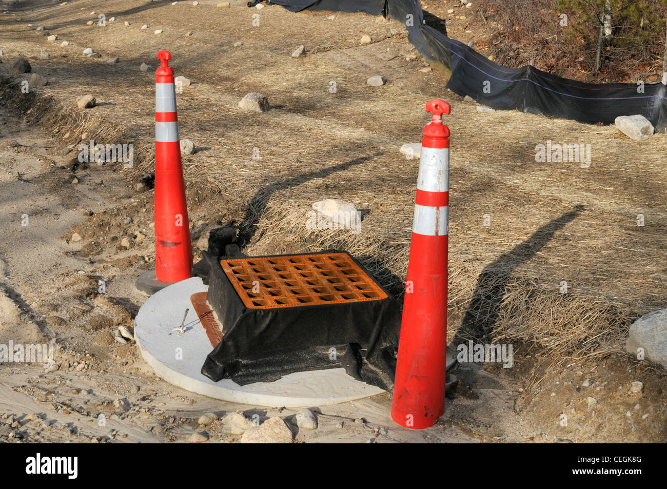 Storm drain runoff and erosion control along construction of a new road ...