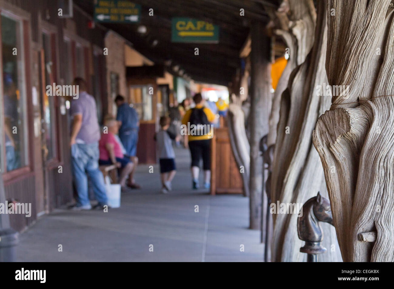 American town Wall Drug store Wall Drug Backyard a tourist attraction ...