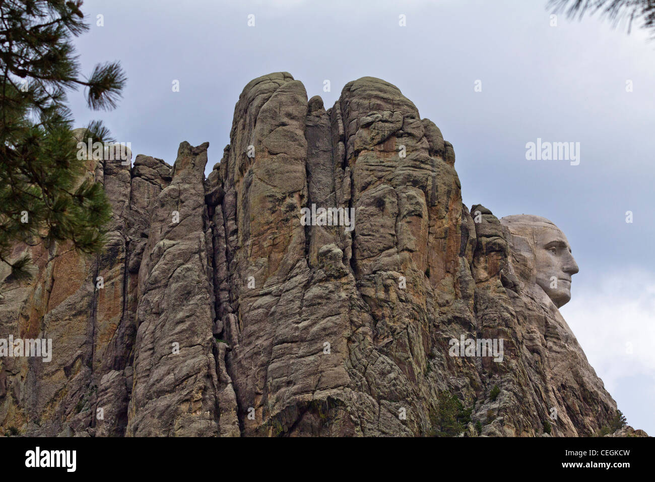 Mount Rushmore at the Black Hills South Dakota in USA National Memorial ...