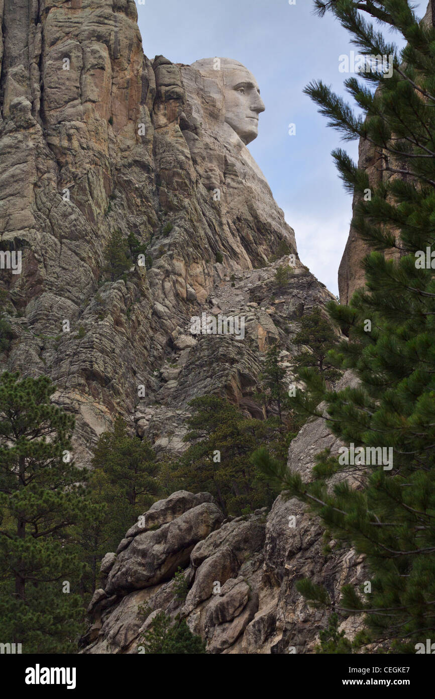 Mount Rushmore at the Black Hills South Dakota in USA National Memorial ...