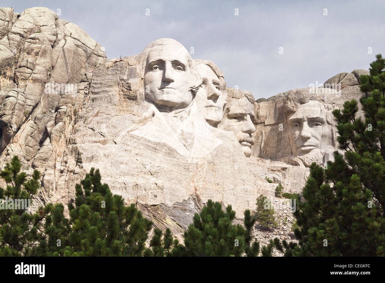 Mount Rushmore American National Memorial Park rock sculpture of US ...