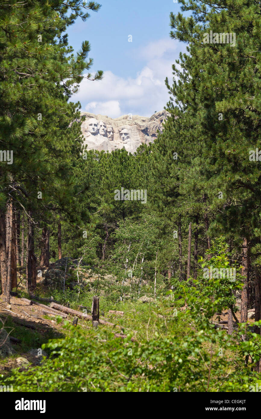 Mount Rushmore American National Memorial Park rock sculpture of US ...