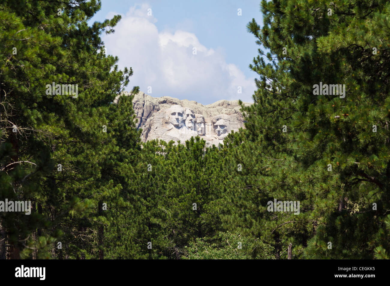 Mount Rushmore American National Memorial Park rock sculpture of US ...