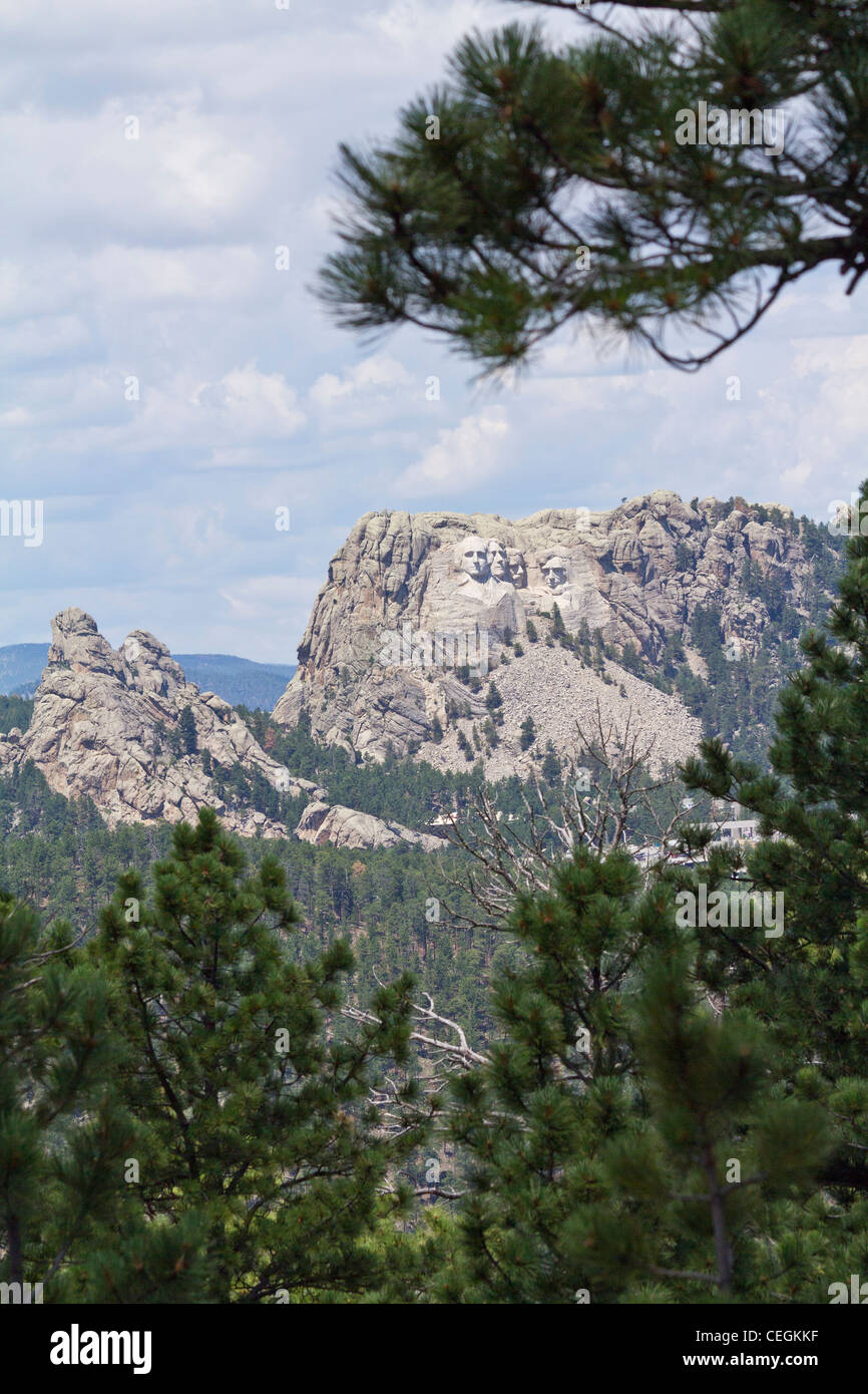 Mount Rushmore American National Memorial Park rock sculpture of US ...