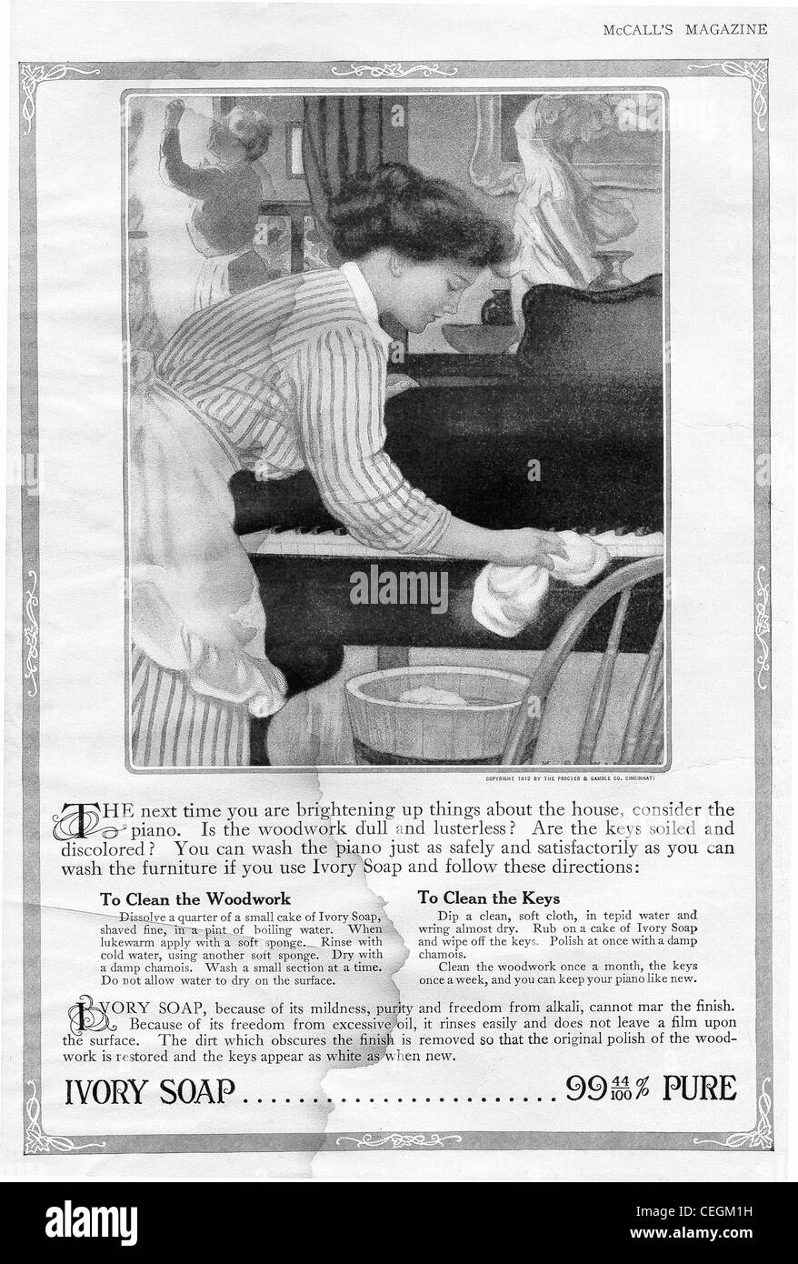 Vintage ad for ivory soap hi-res stock photography and images - Alamy