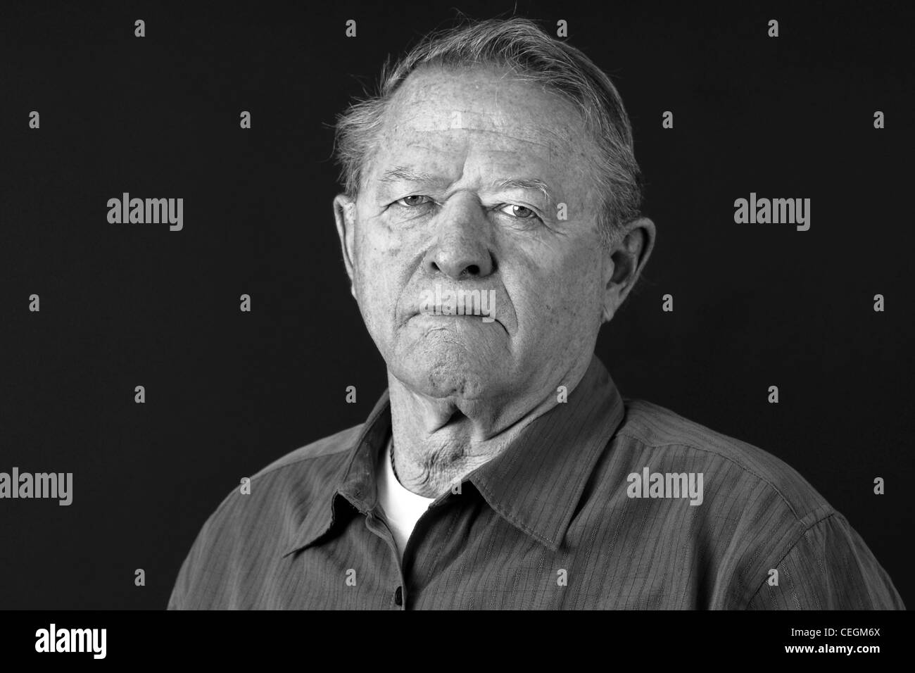 Old man black and white Stock Photo - Alamy