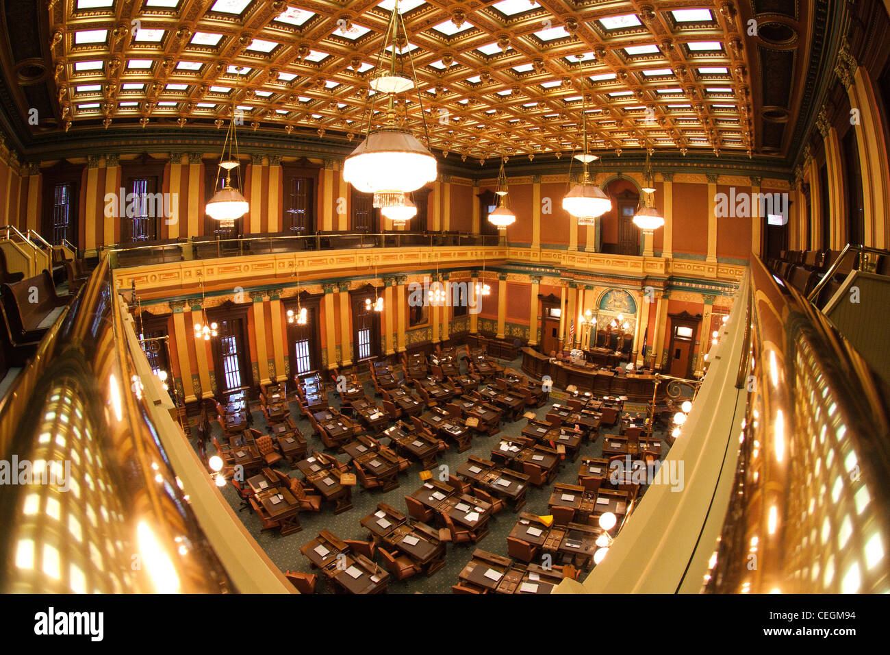 Michigan state house chamber hi-res stock photography and images - Alamy
