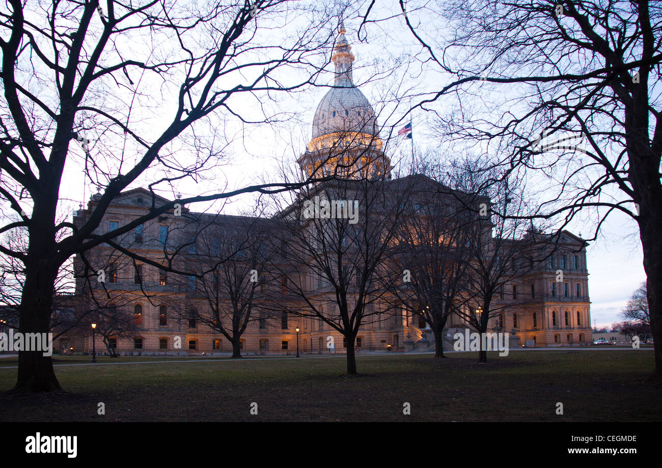 Michigan capitol building hi-res stock photography and images - Alamy