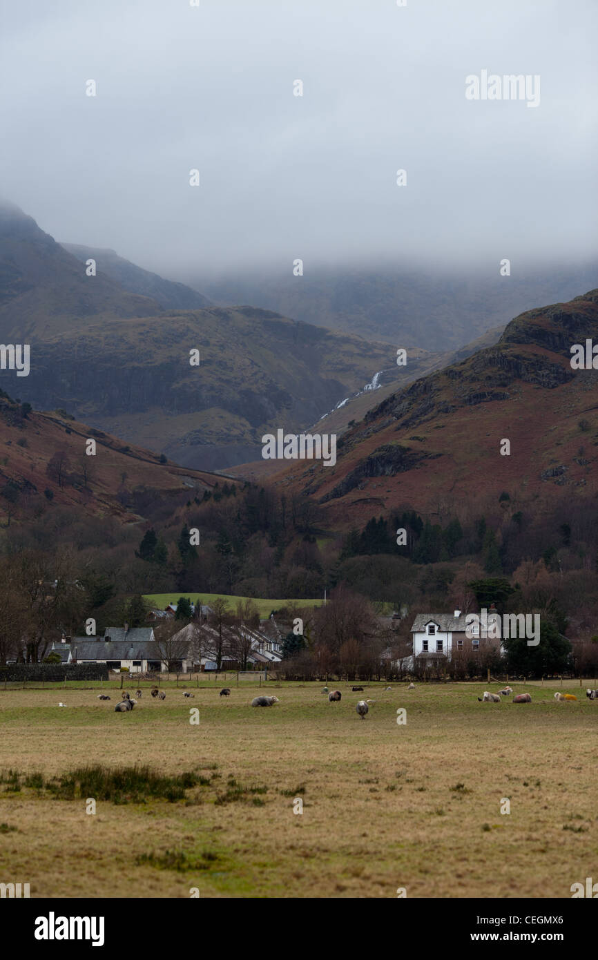 Coniston Village in the English Lake District National Park Stock Photo ...