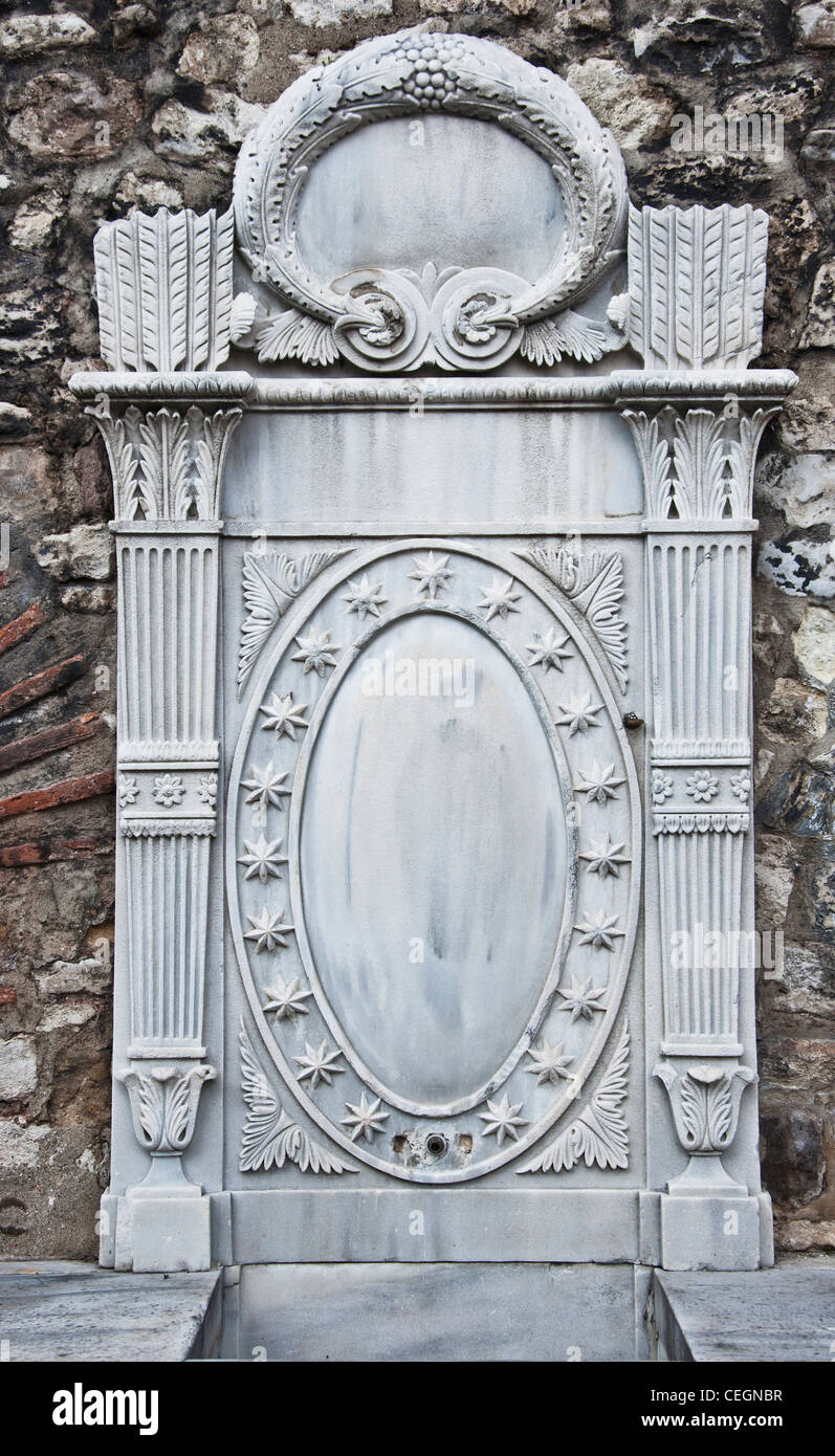 Old Turkish tomb stones Stock Photo - Alamy