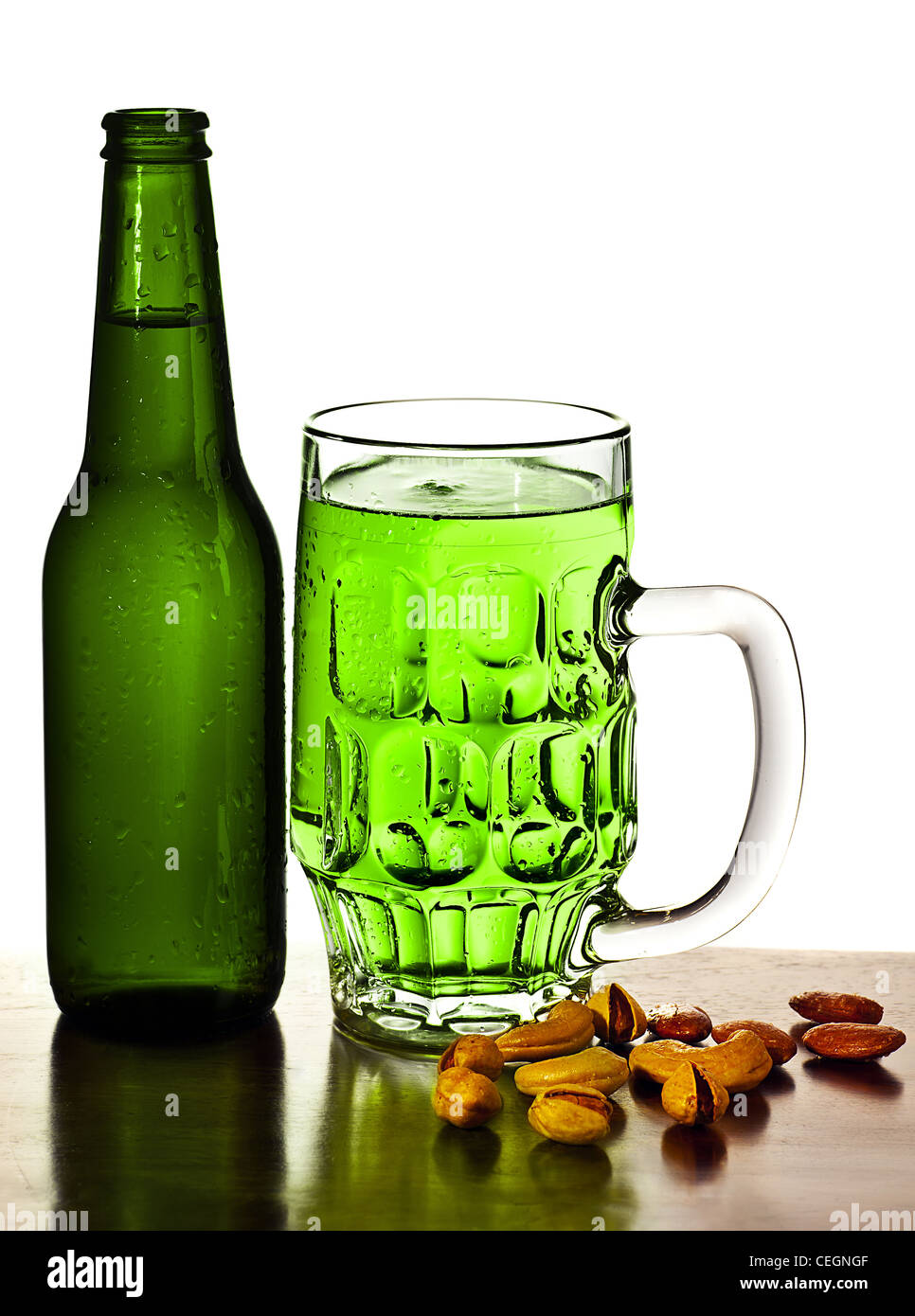 Irish green beer, traditional alcohol for st.Patrick's day holiday ...