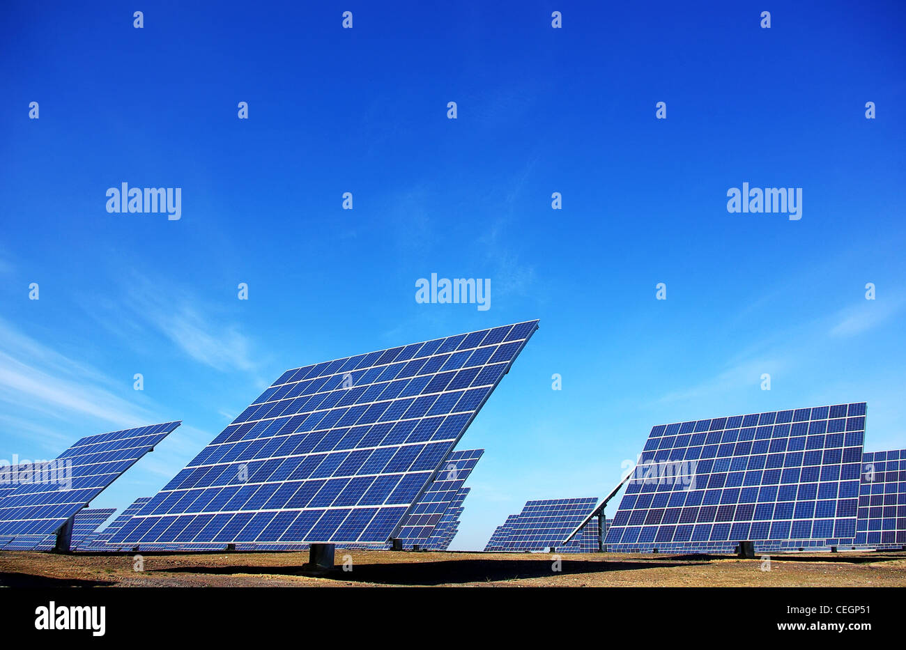 Central of photovoltaic panels Stock Photo - Alamy