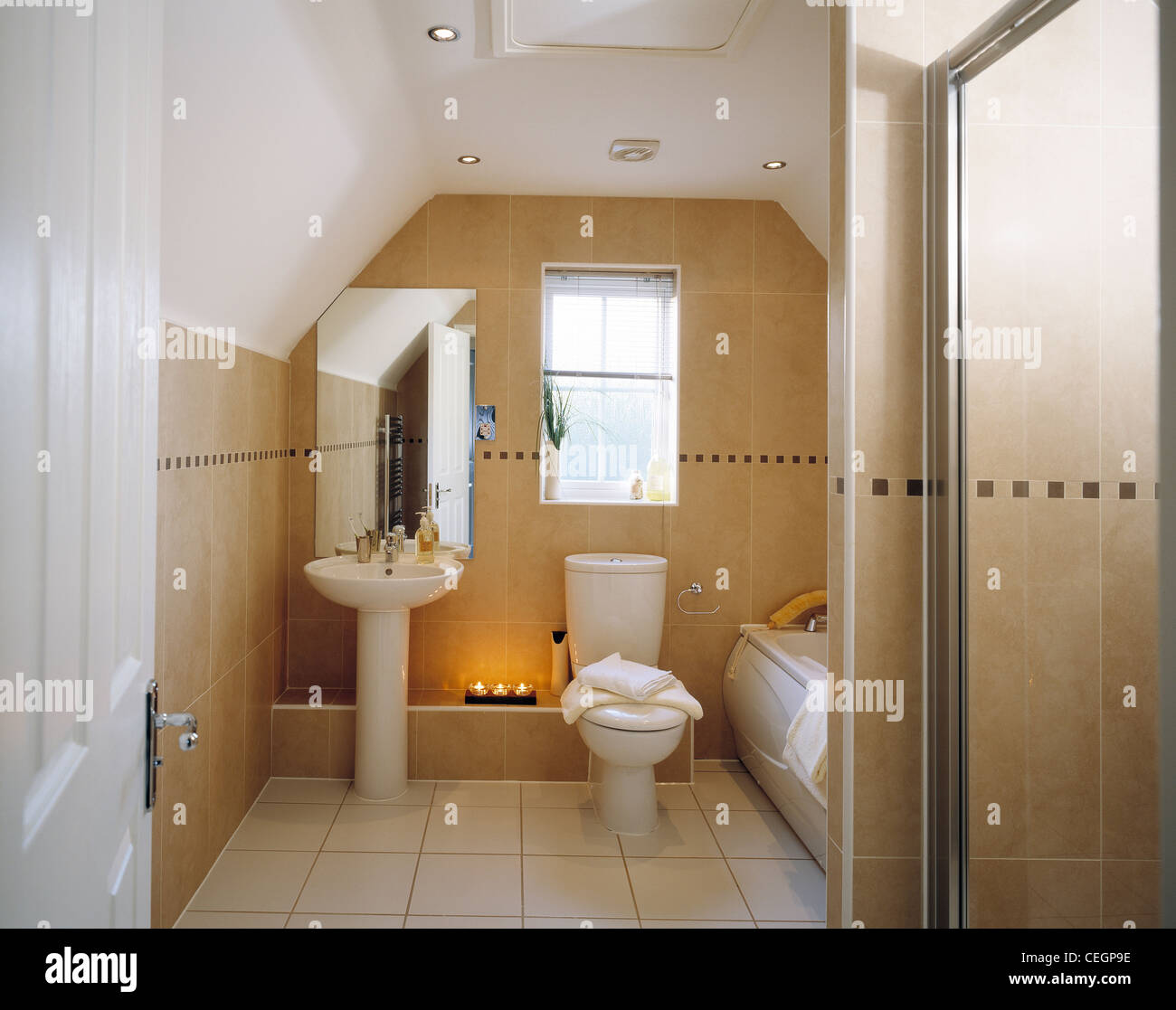 Interior view of bathroom Stock Photo - Alamy