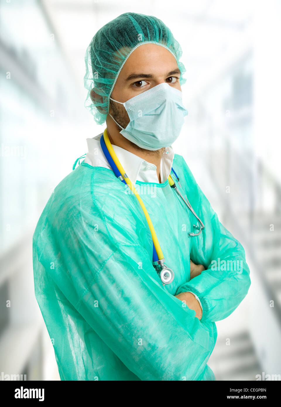 young male doctor at the hospital Stock Photo - Alamy
