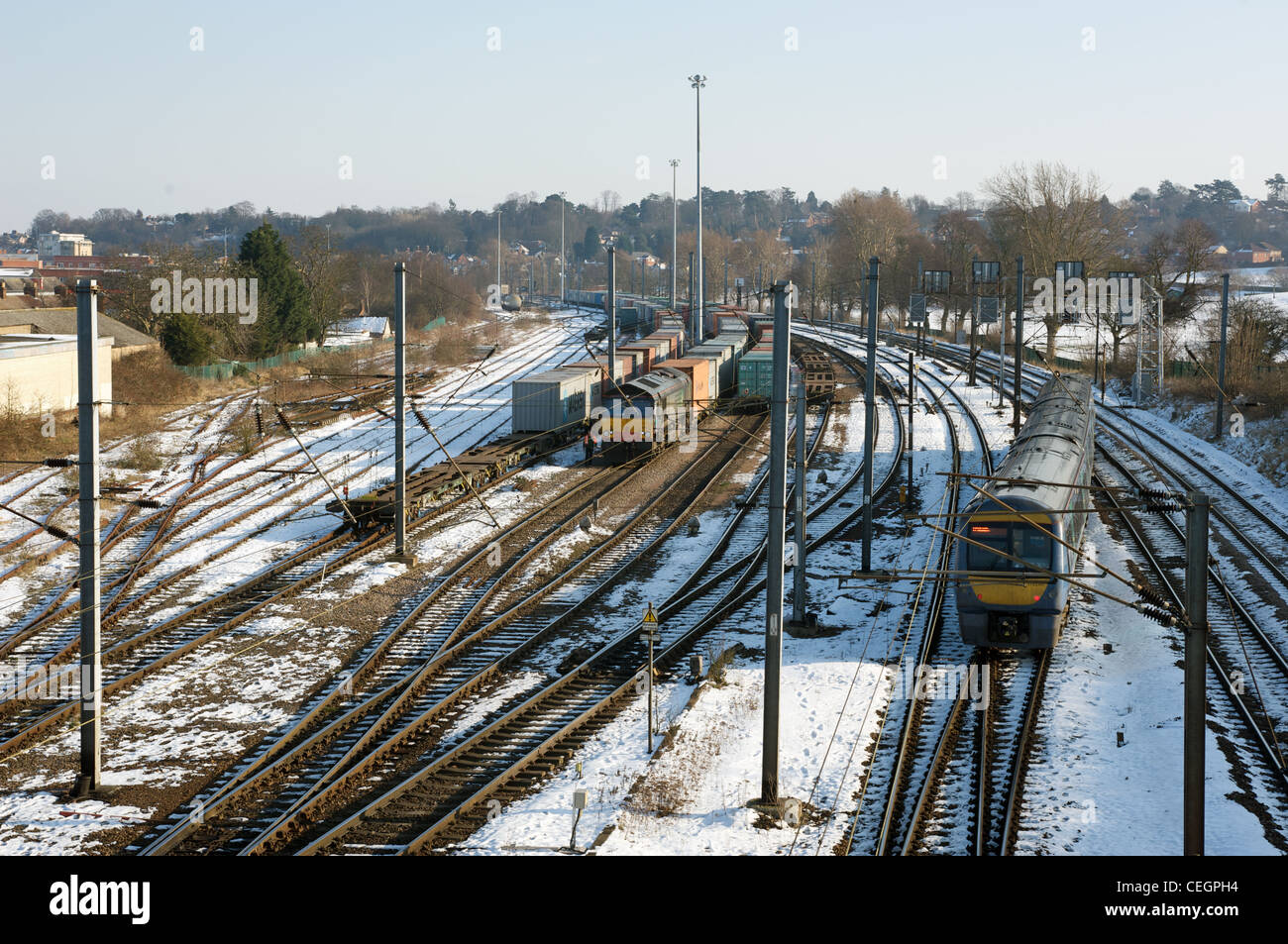 Rail freight yard hi-res stock photography and images - Alamy