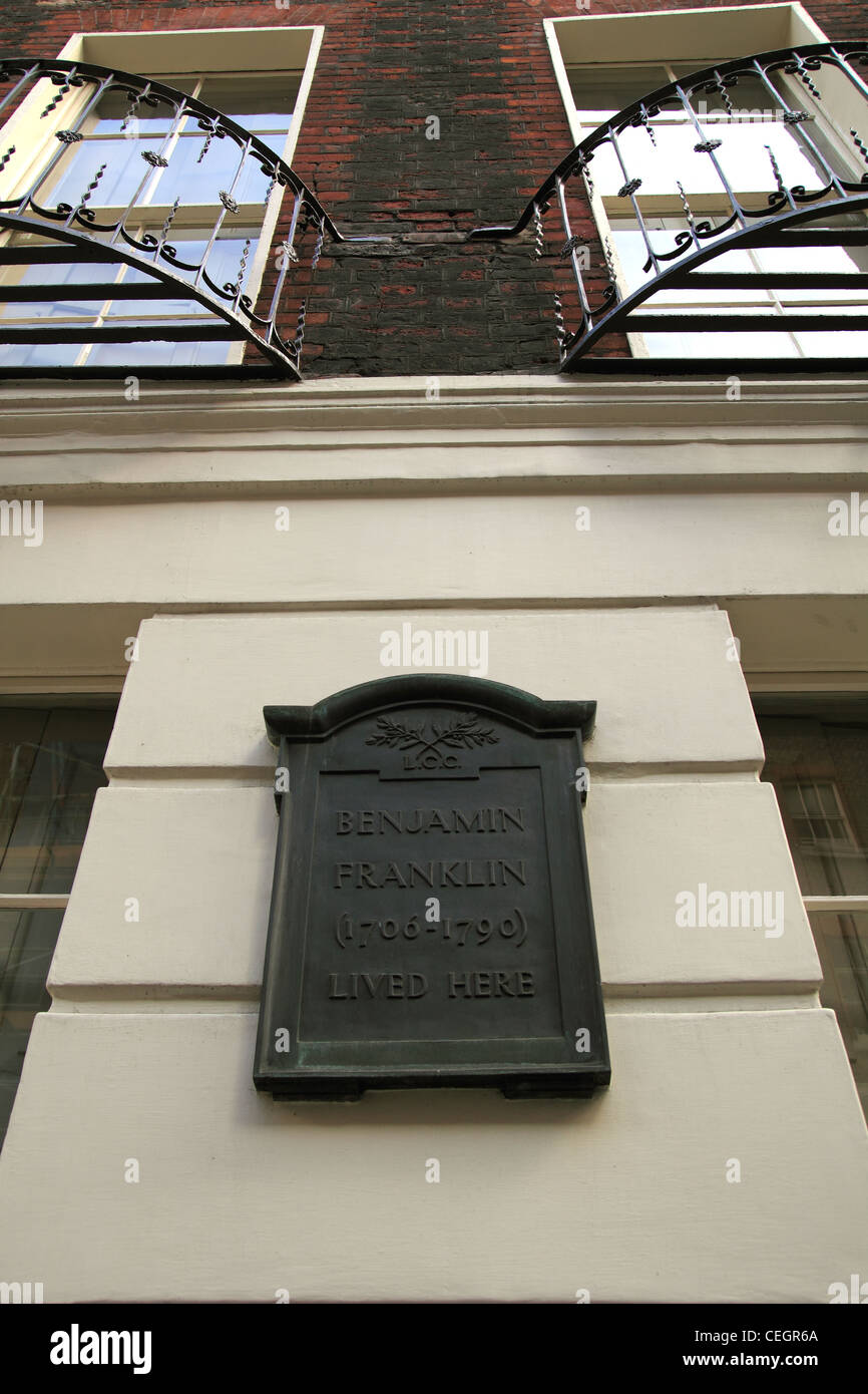 benjamin franklin house Stock Photo - Alamy