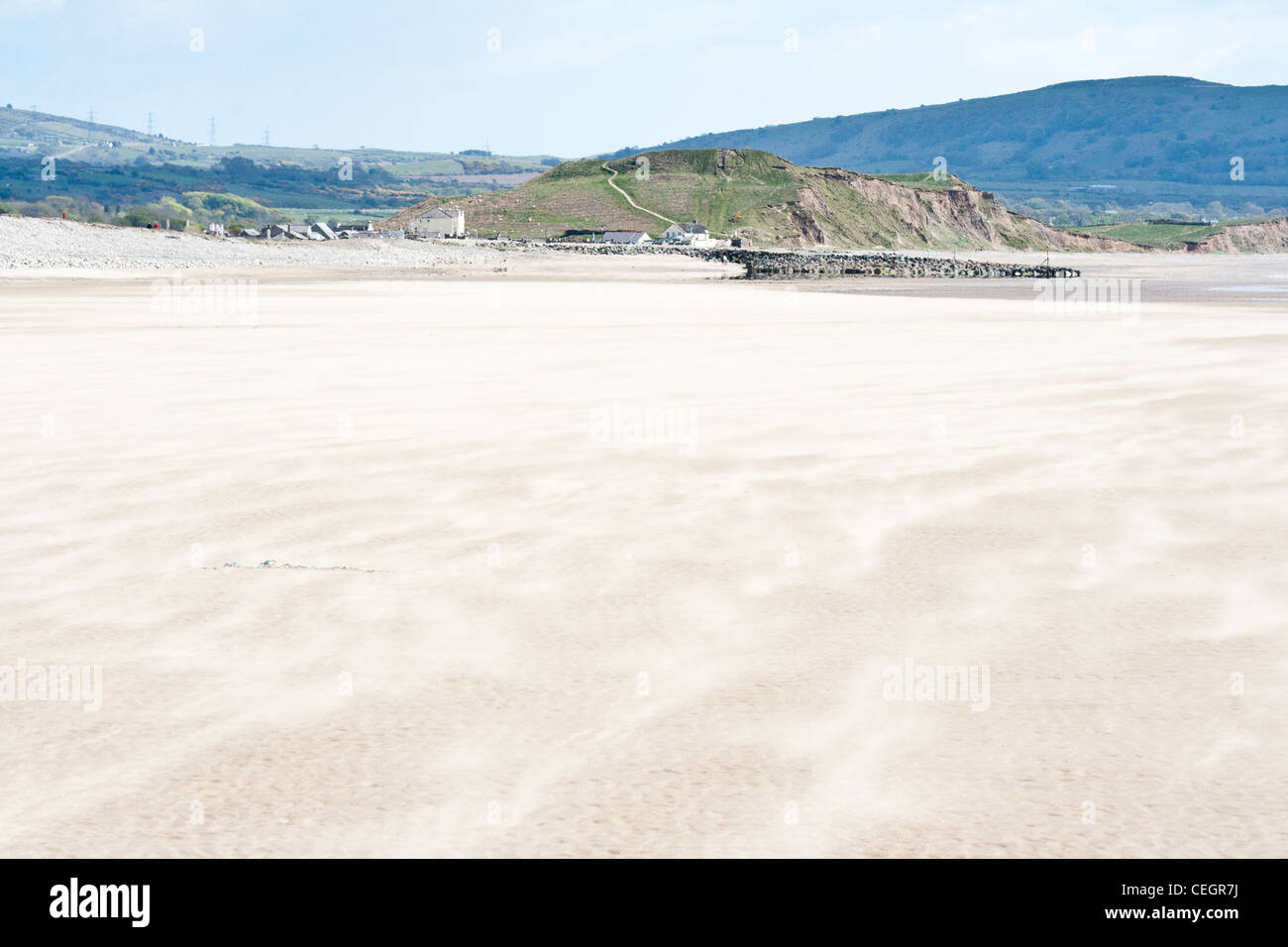 The beach in north Wales near Caernarfon Airport Stock Photo - Alamy