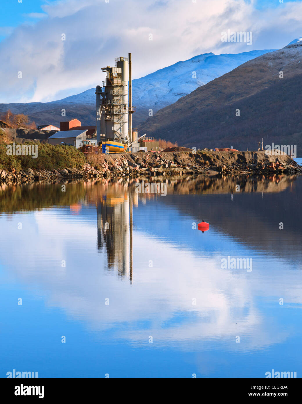 Bonawe Quarry and bay on Loch Etive Stock Photo - Alamy