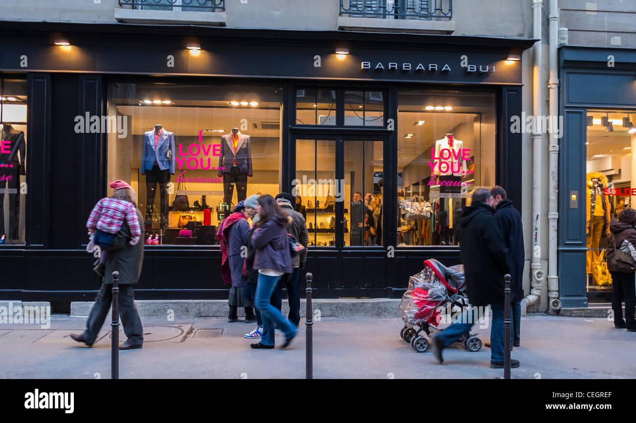 Paris, France, French People in Le Marais District, Shopping, "Barbara ...