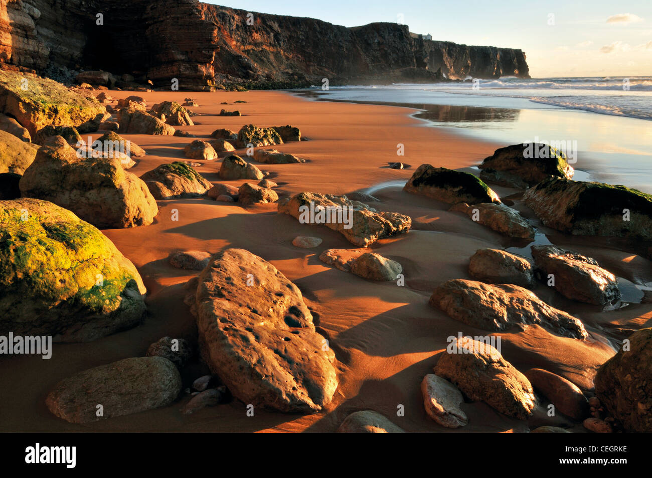 Portugal, Algarve: Beach Praia do Tonel in Sagres Stock Photo - Alamy